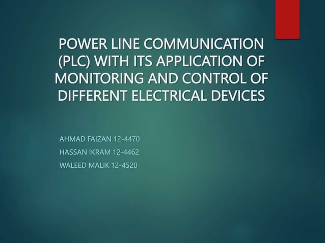 Power_LIne_Communication_Basics.pptx | Computer Networking | Computing