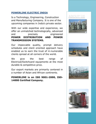Power Line Electric India Pvt. Ltd., Ghaziabad, Electrical Power ...