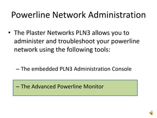 Powerline for installers show | PPSX | Computer Networking | Computing