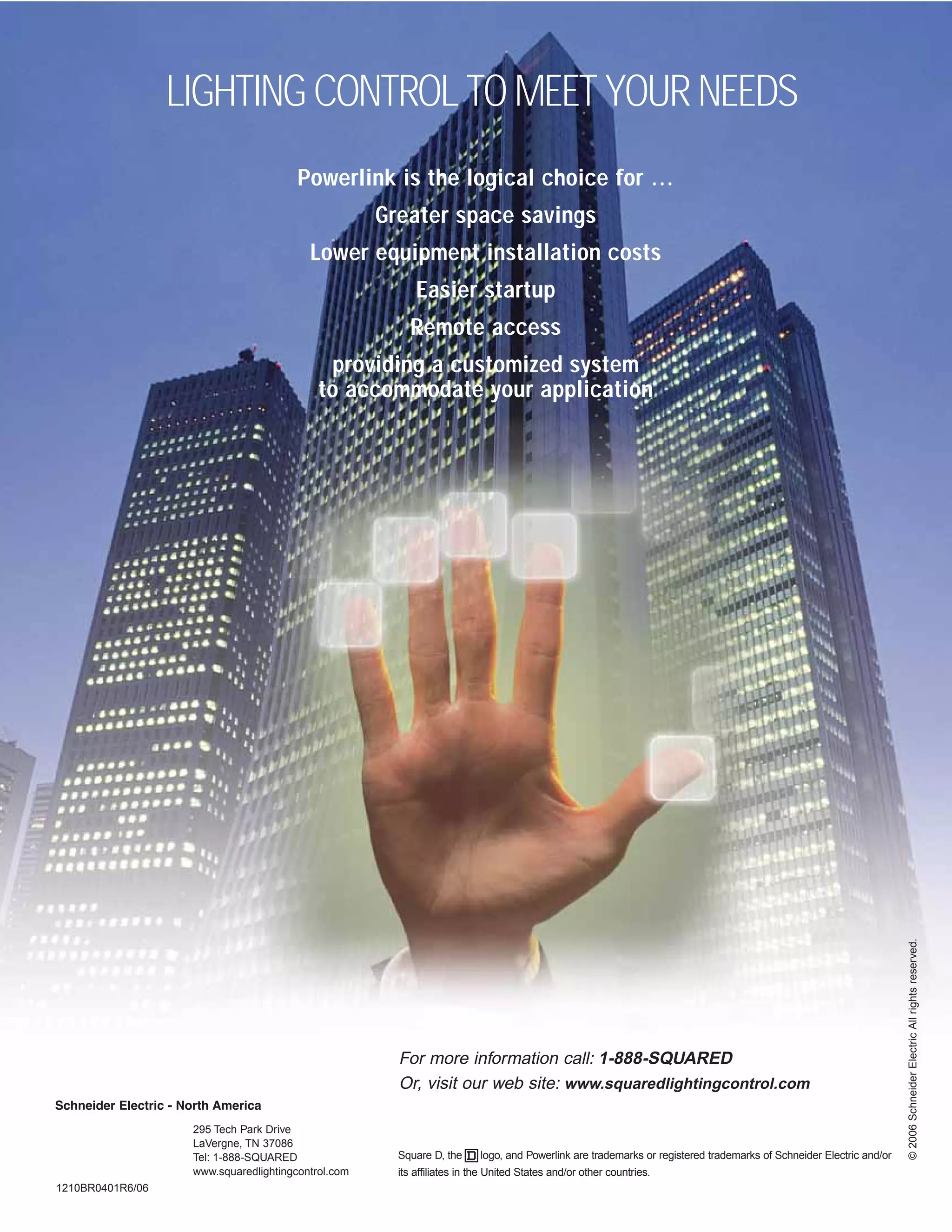 Powerlink® G3 Lighting Control Systems | PDF