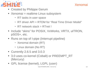 openPOWERLINK over Xenomai | PPT
