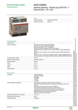 Power logic egx100_egx100mg | PDF