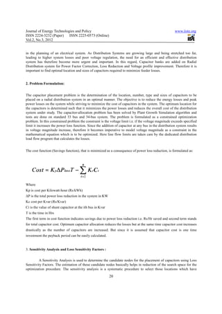 Power loss reduction in radial distribution system by using plant growth simulation algorithm | PDF