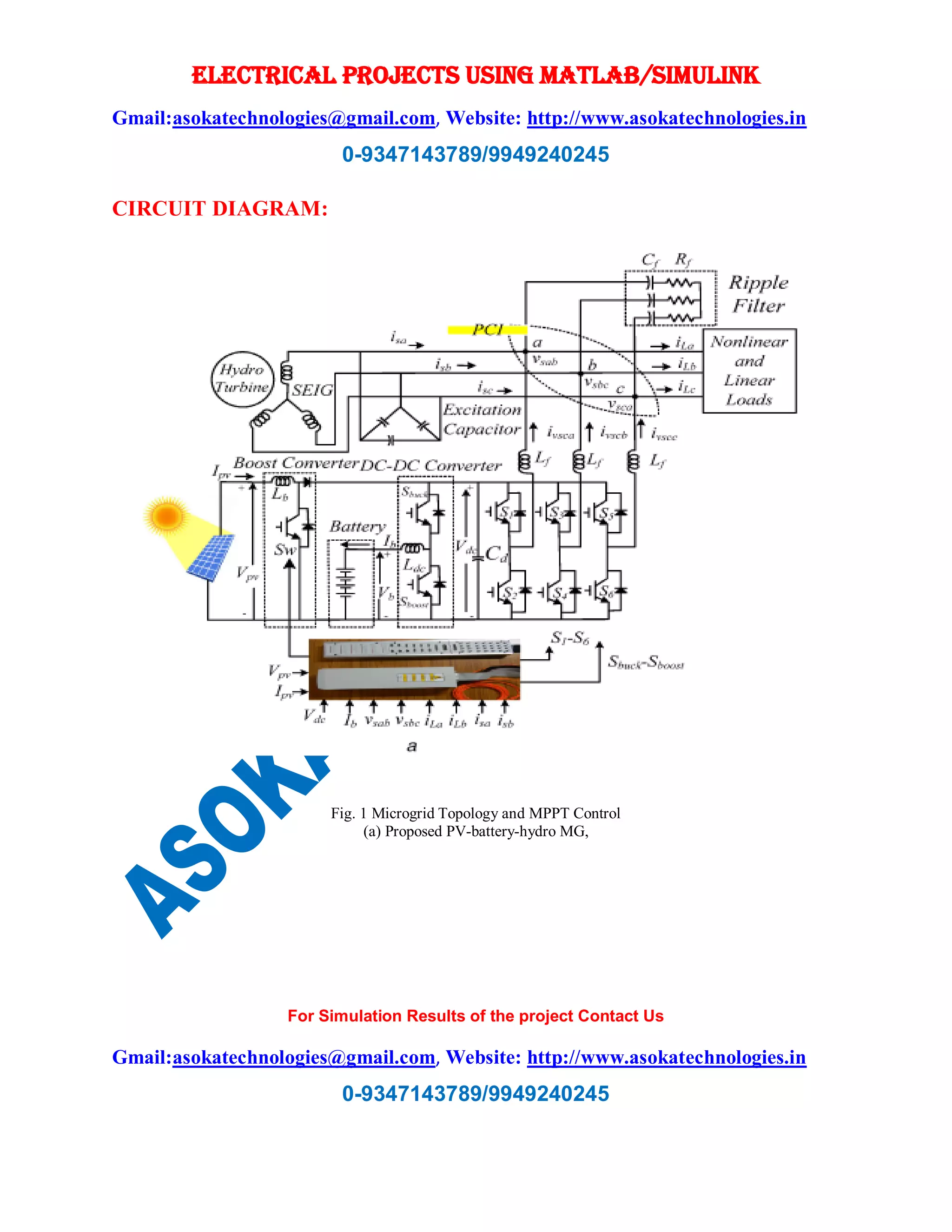 Power Management in PV-Battery-Hydro Based Standalone Microgrid | PDF