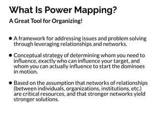 Power Mapping for Community Engagement | PDF