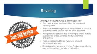 Writing advice | PPT