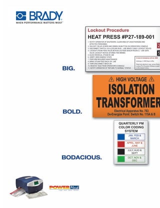 Power Mark Industrial Label printer Brochure | PDF