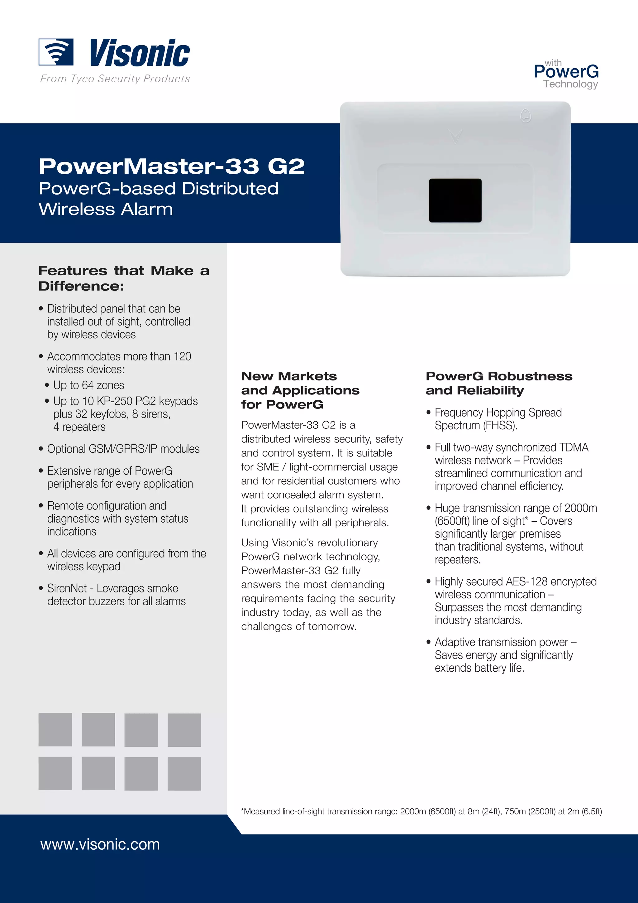 PowerMaster-33 G2 PowerG-based Distributed Wireless Alarm | PDF