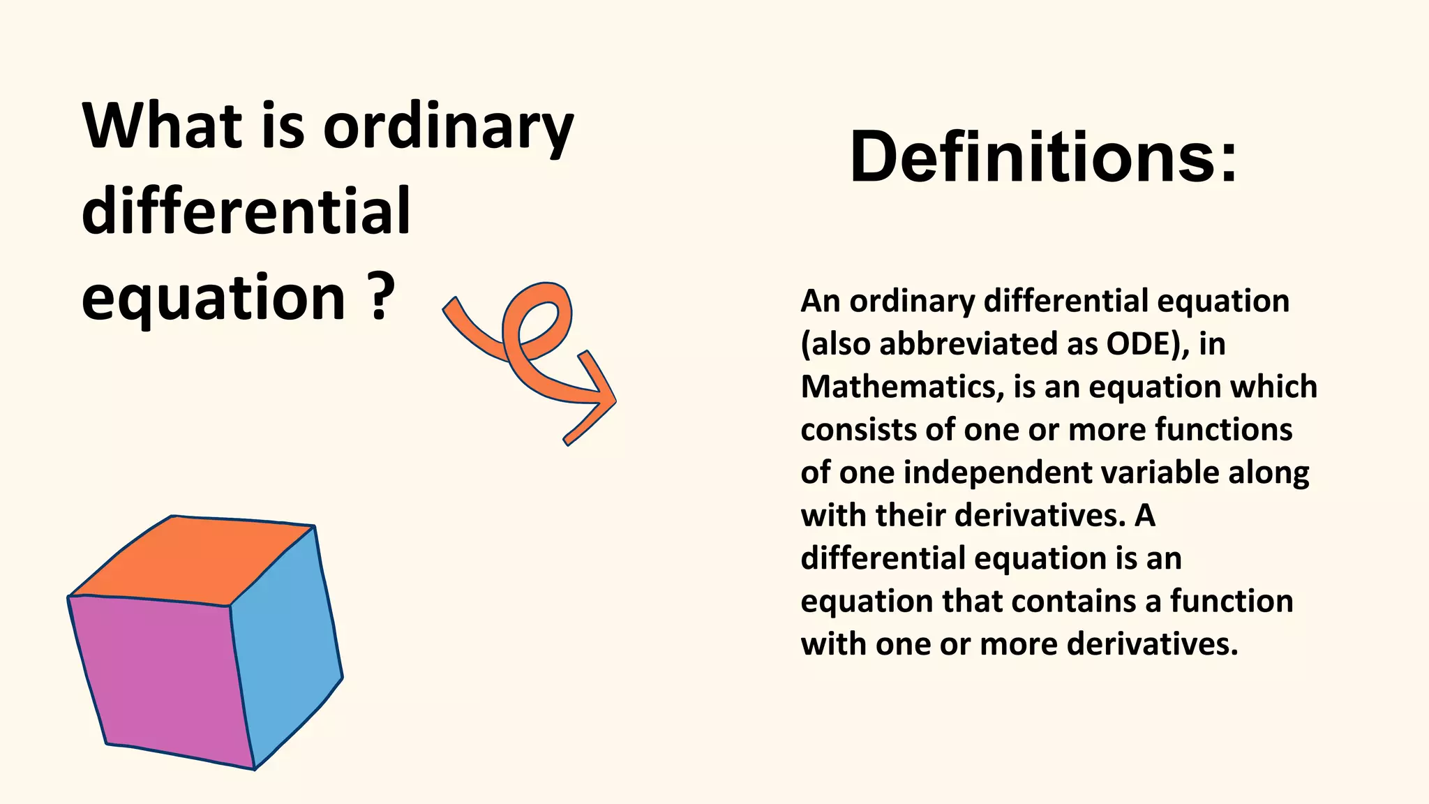 Application of ordinary differential equations.pptx | Free Download