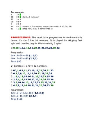 POWER MATRIX ROULETTE SYSTEM | PDF