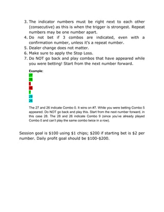 POWER MATRIX ROULETTE SYSTEM | PDF