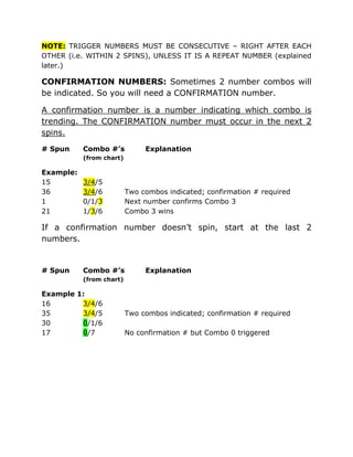 POWER MATRIX ROULETTE SYSTEM | PDF
