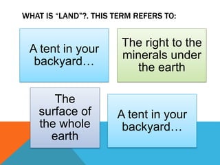 REAL PROPERTY LAW. ACTIVITIES FOR A LESSON | PPTX