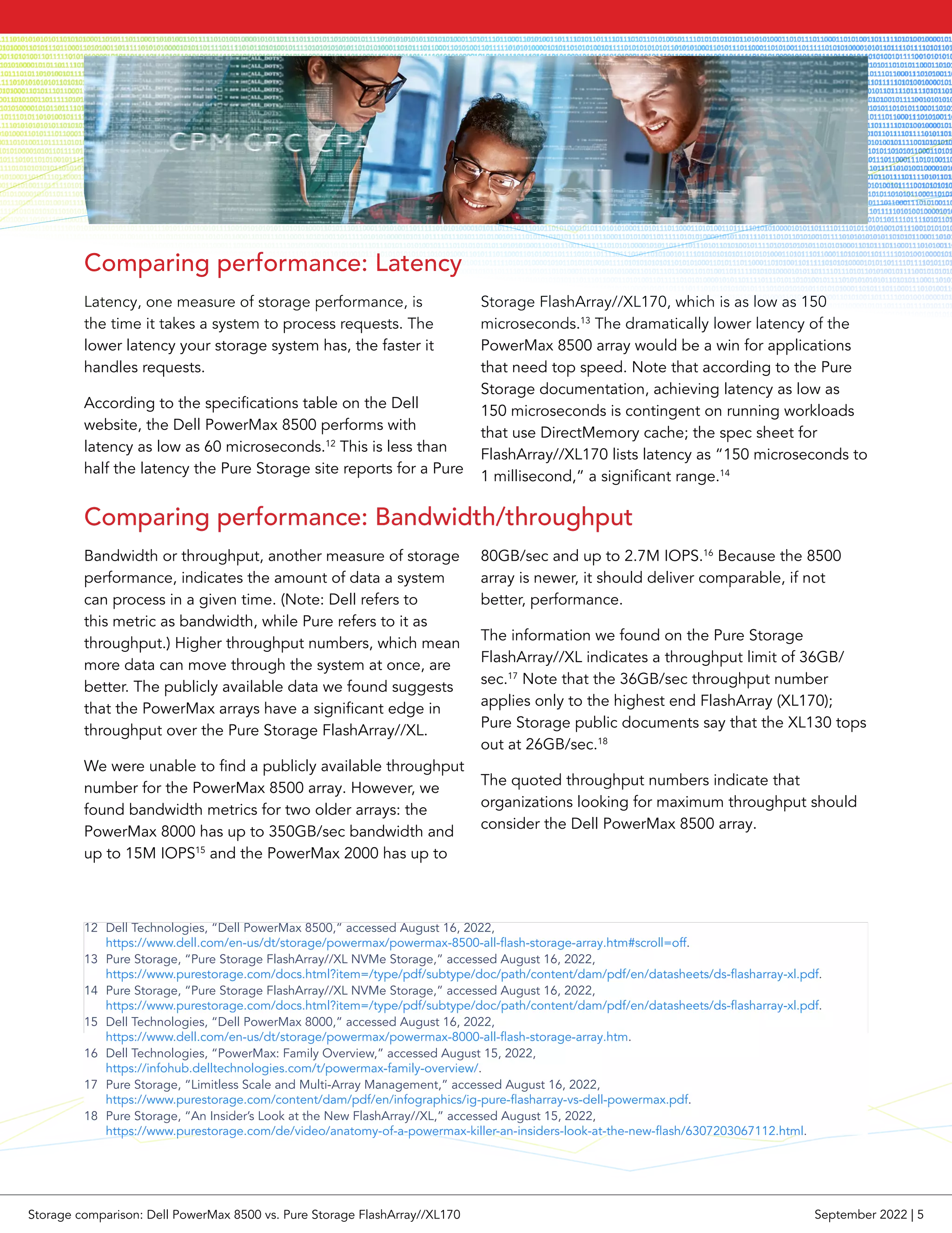 Storage comparison: Dell PowerMax 8500 vs. Pure Storage FlashArray//XL170 | PDF
