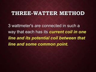 Power Measurement In 3-phase AC Circuits | PPTX