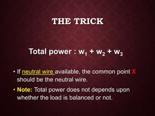 Power Measurement In 3-phase AC Circuits | PPTX