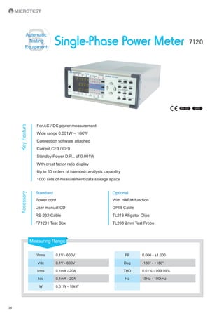 Power meter 7120 | PDF