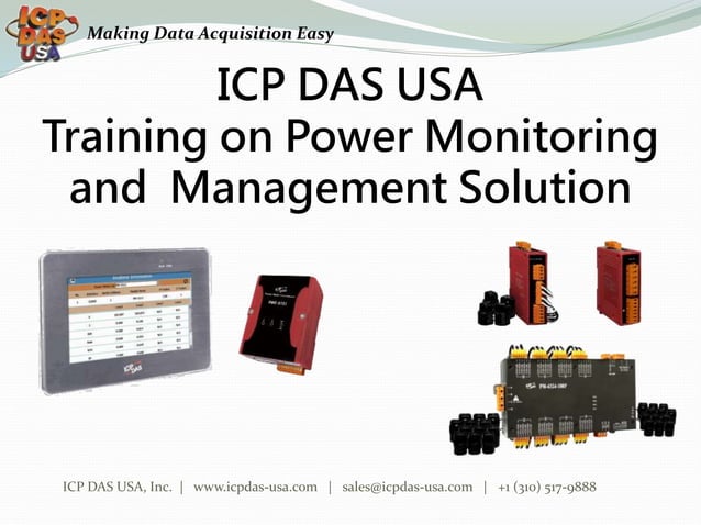 ICP DAS USA Power Meter and Energy Monitoring Solutions | PPT