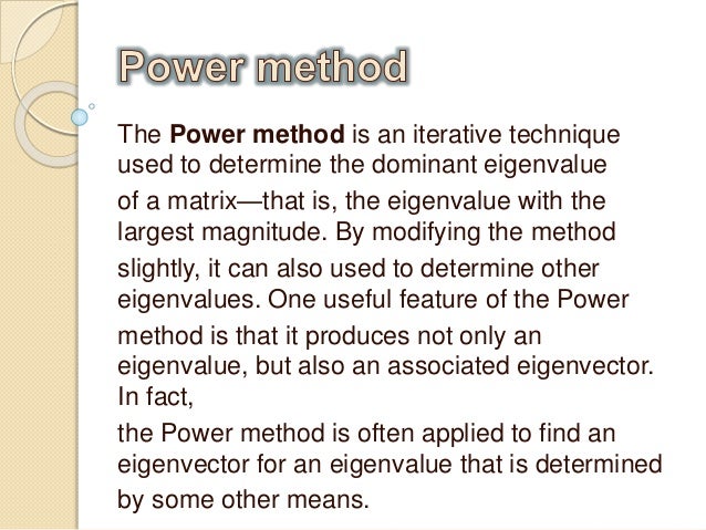 Power Method