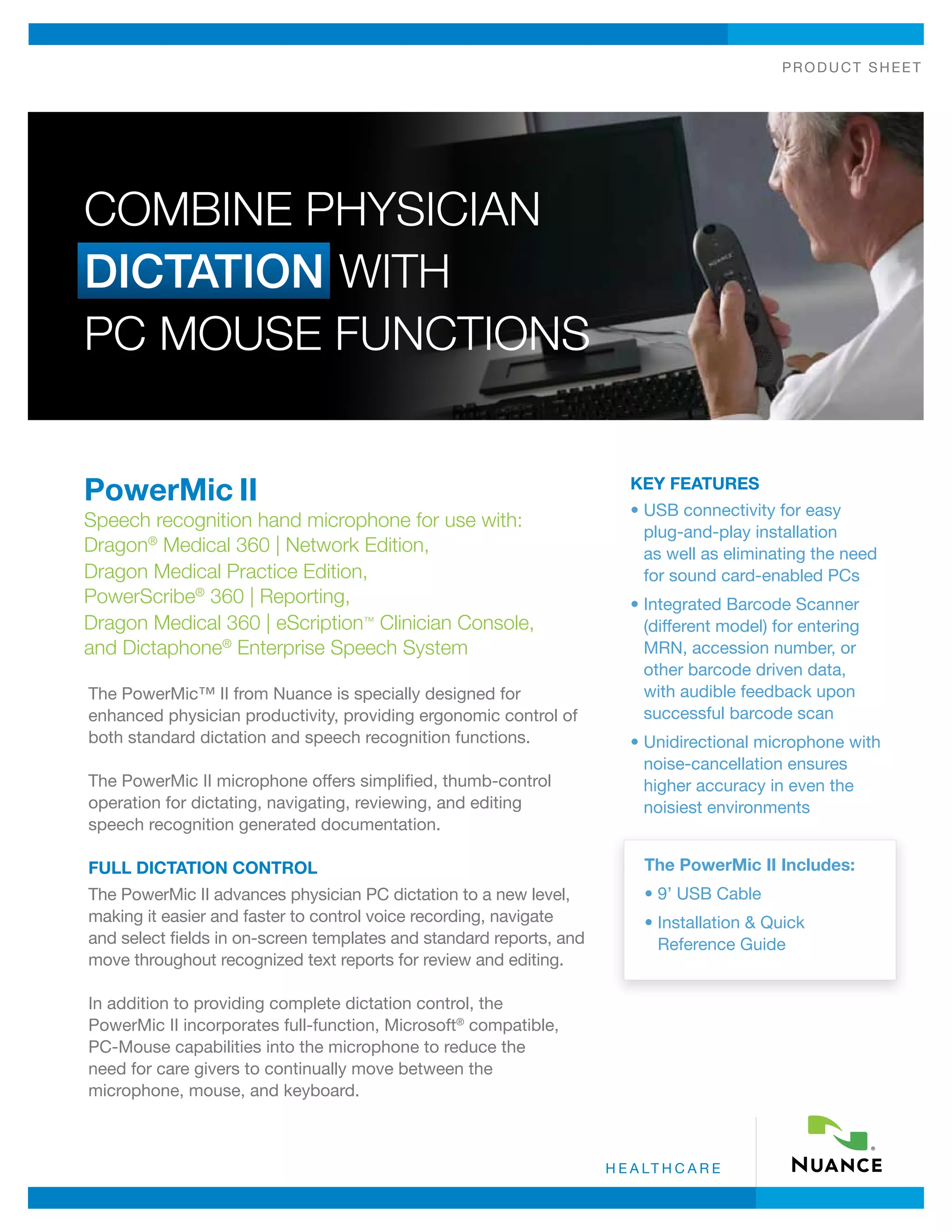 PowerMic II Product Brochure | PDF