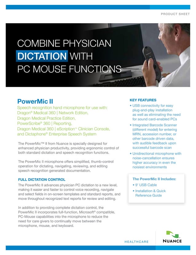 PowerMic II Product Brochure | PDF