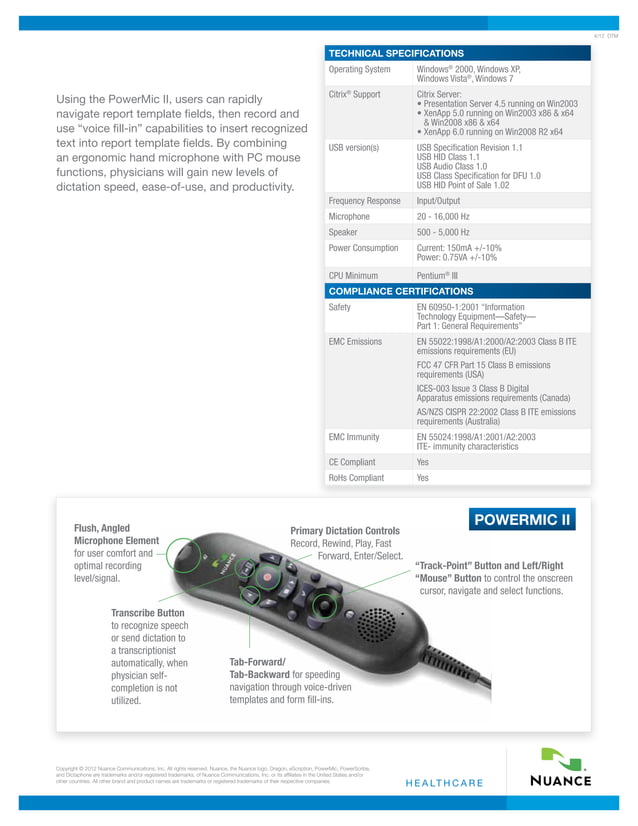 PowerMic II Product Brochure | PDF