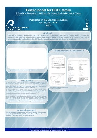 Power Model for DCFL family