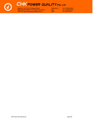 Power monic application notes chk power quality | PDF