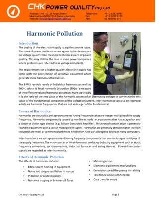Power monic application notes chk power quality | PDF
