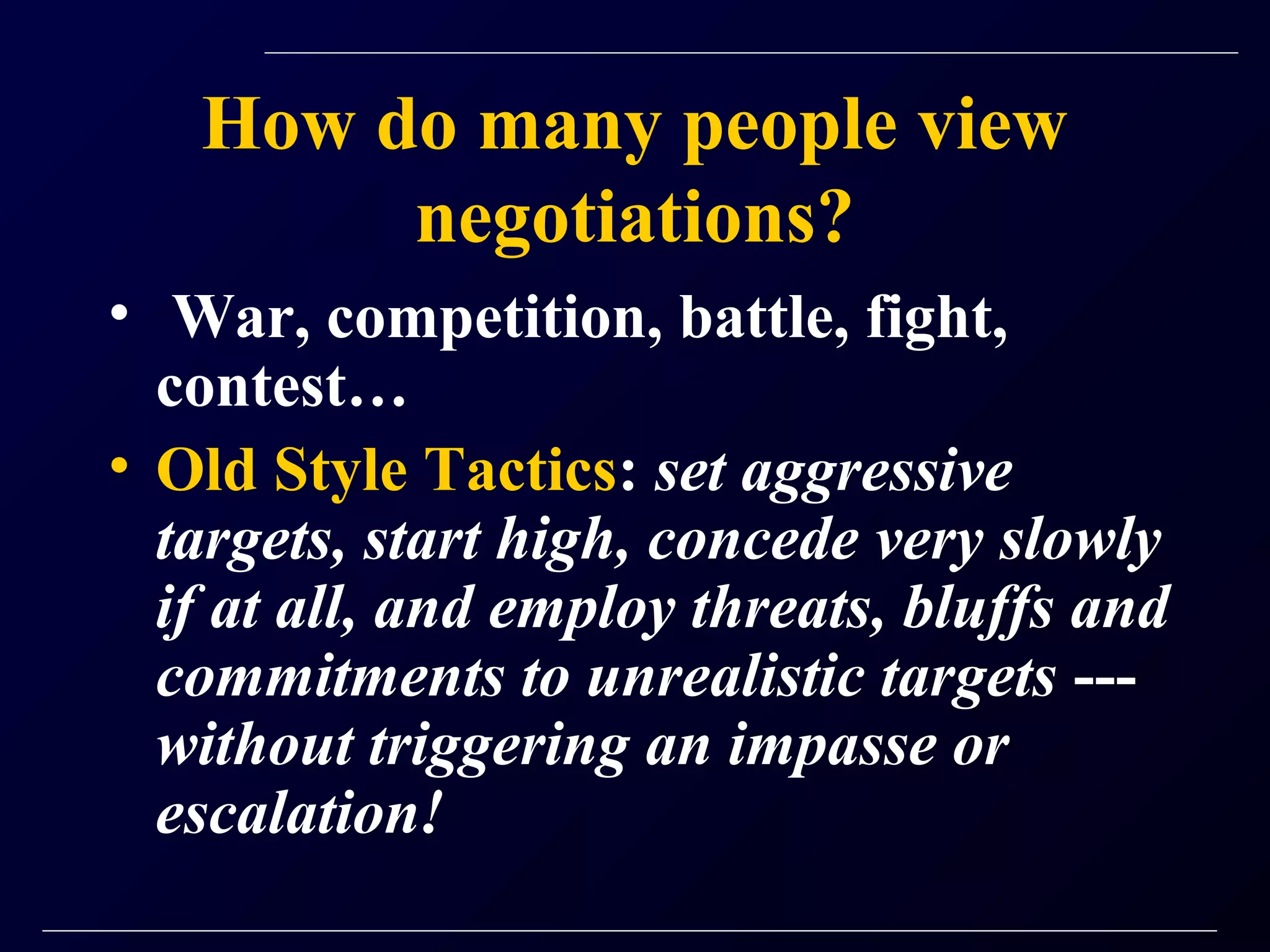 Power Negotiating | PPT