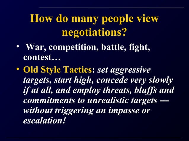 Power Negotiating | PPT