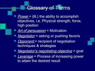 Power Negotiation | PPT