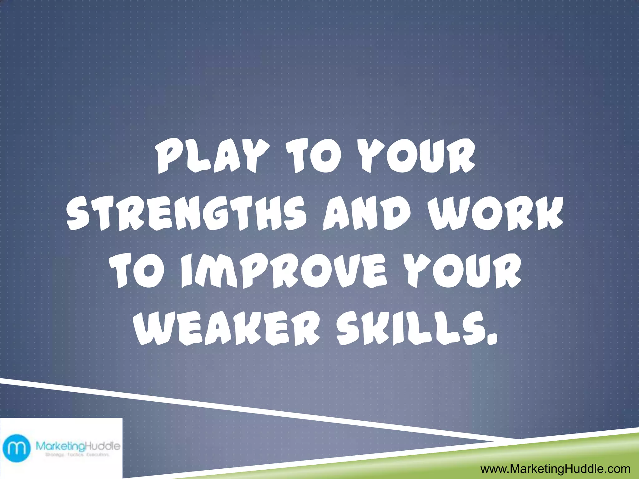 Marketing Huddle | Power Networking Blueprint-part 1 | PPTX