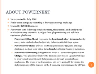 Powernext Trading, Clearing & Settlement | PPT