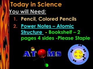 Power Notes Atomic Structure | PPT