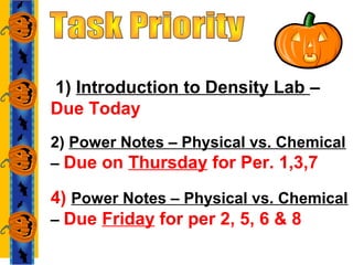 Power Notes Physical vs. Chemical Day 1 | PPT | Chemistry | Science