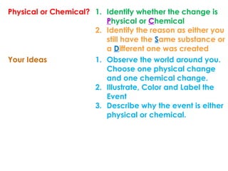 Power Notes Physical vs. Chemical Day 1 | PPT | Chemistry | Science