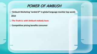 Power of Ambush Marketing | PPTX