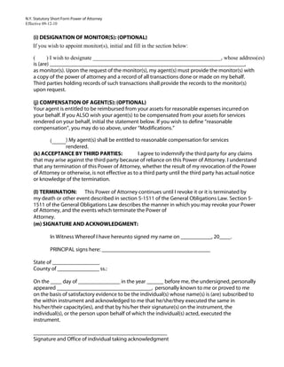 Powerof attorney short-form-2010 | PDF | Legal Services Industry ...