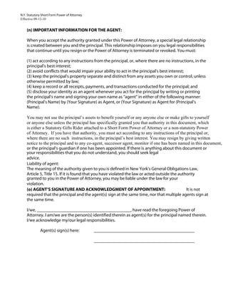 Powerof attorney short-form-2010 | PDF | Legal Services Industry ...