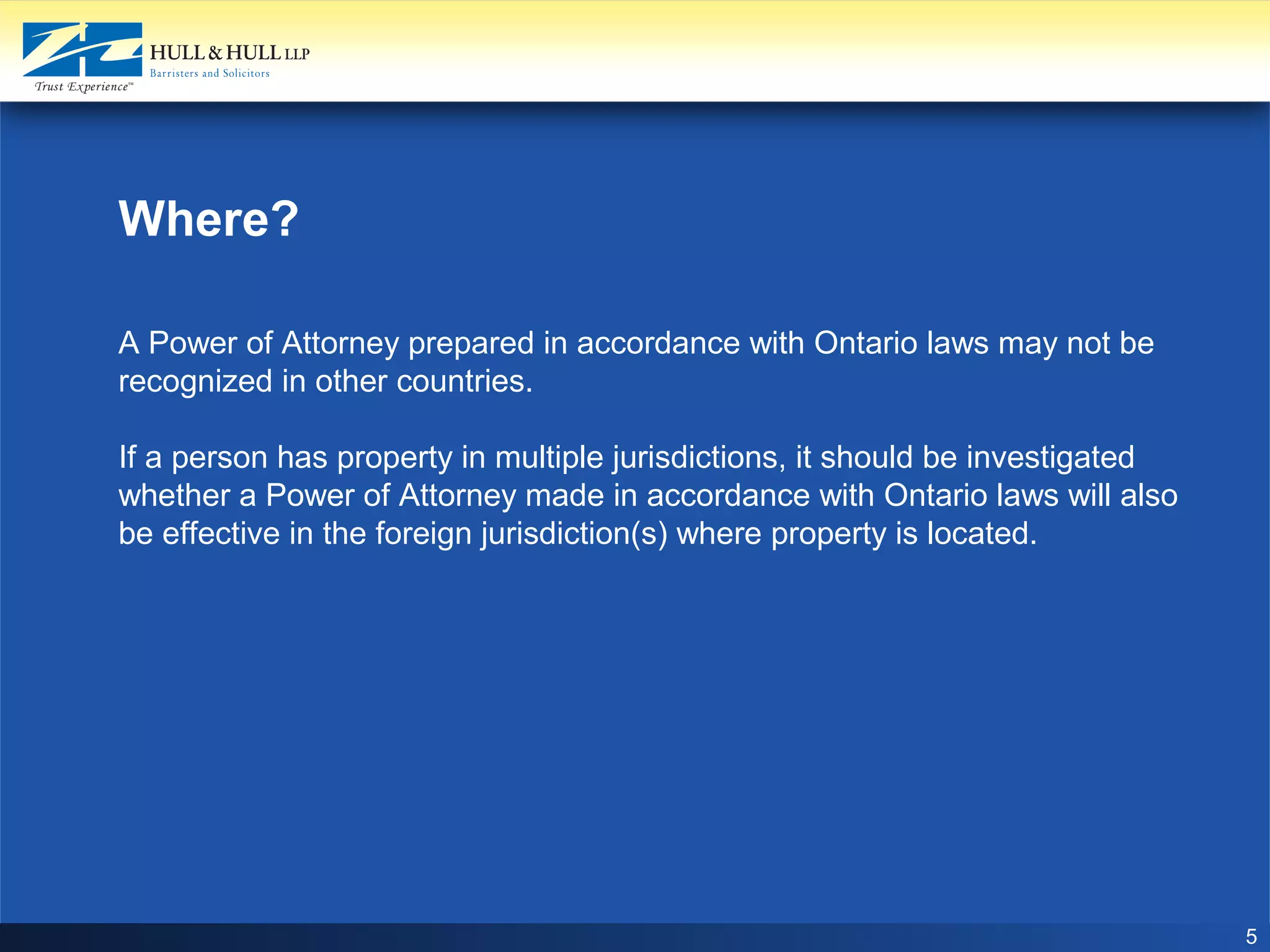 Power of Attorney Basics | PPT