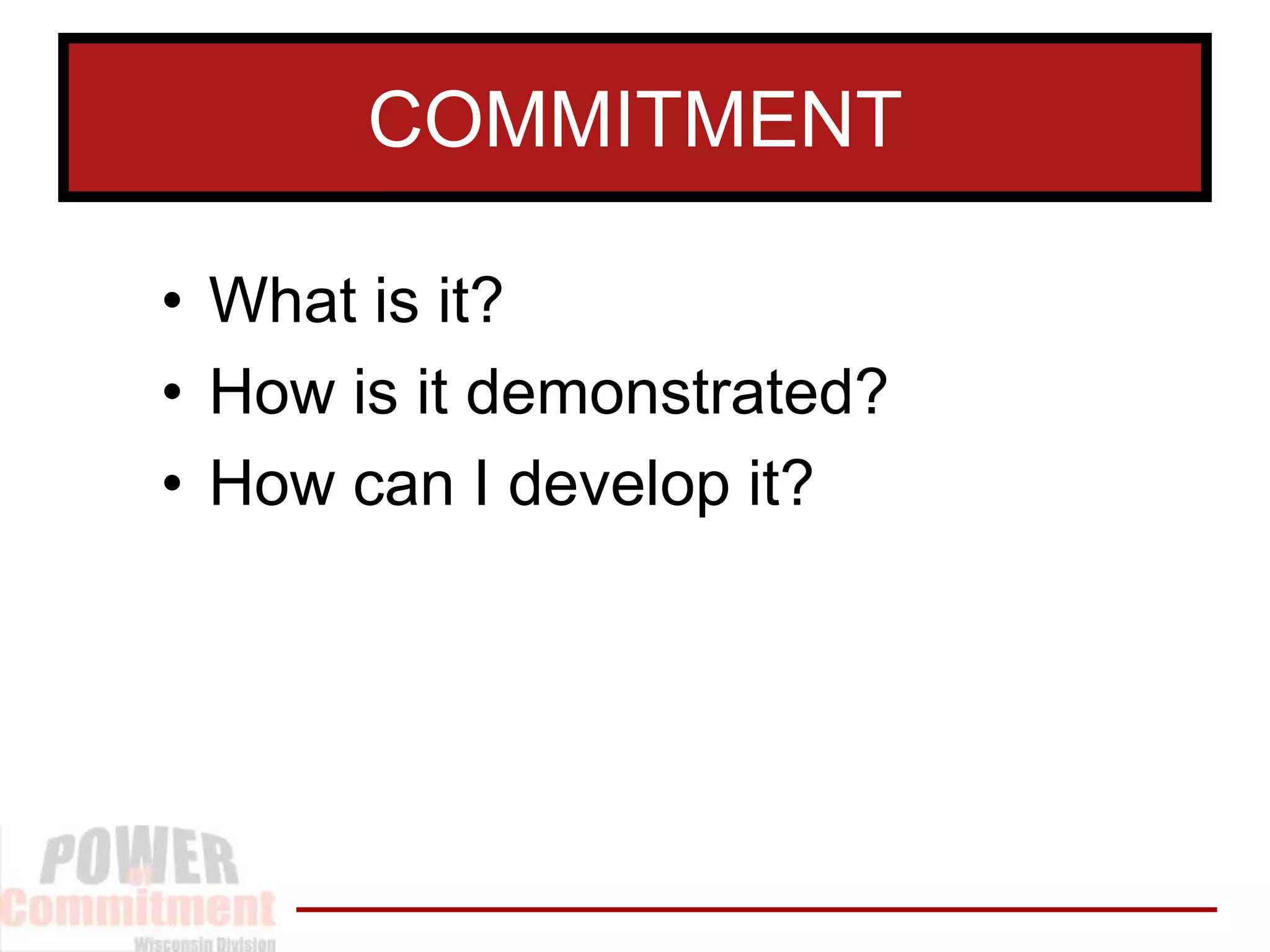 Power of Commitment 2012 | PPSX