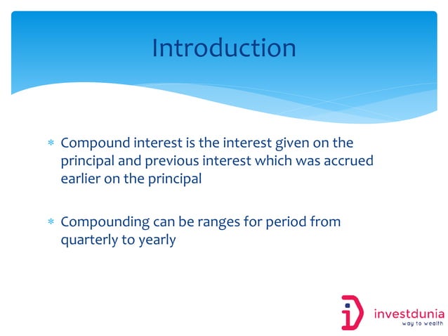 Power of compounding | PPTX | Stocks and Bonds | Personal Investing