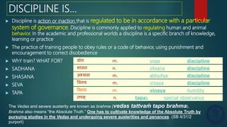 Power of Discipline | PPTX