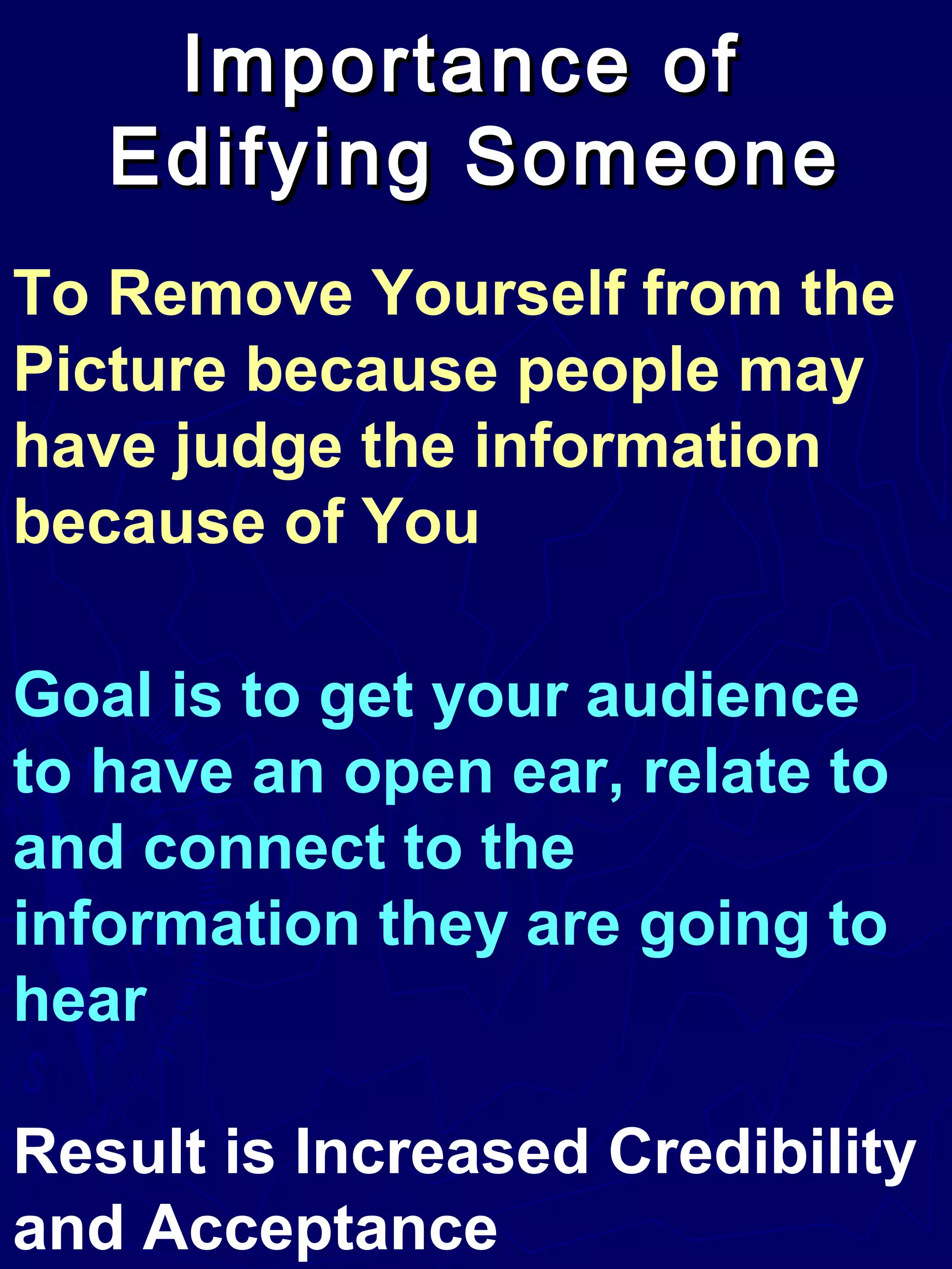 Power of Edification at Work | PPT