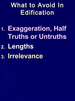 Power of Edification at Work | PPT