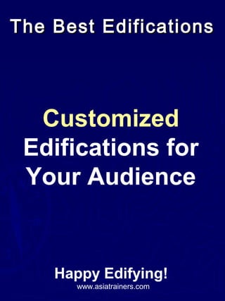 Power of Edification at Work | PPT