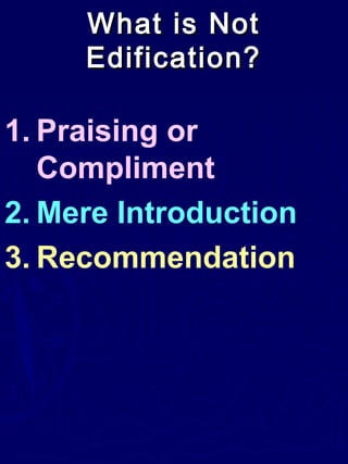 Power of Edification at Work | PPT