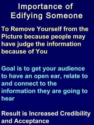 Power of Edification at Work | PPT