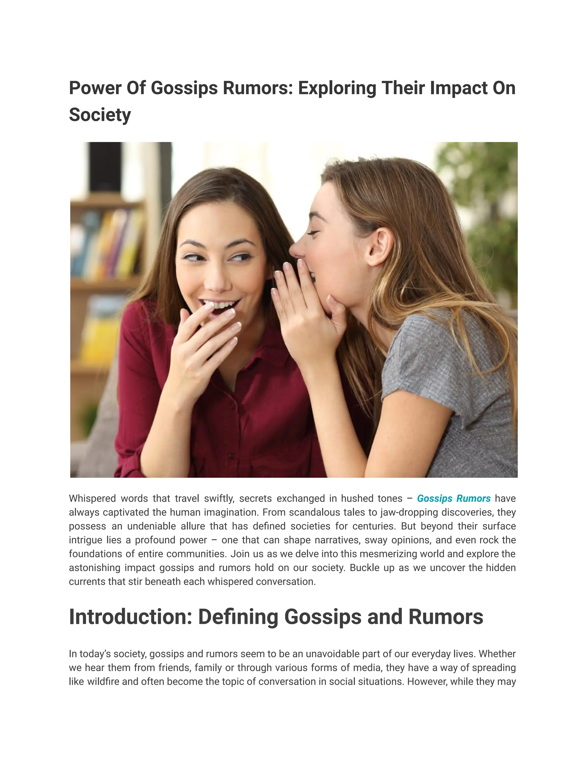 Power Of Gossips Rumors Exploring Their Impact On Society.pdf